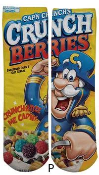 D Printed Cheerleader Socks Long Sports Stockings For Boys And Girls Multicolors Cartoon One