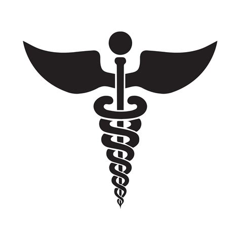 Caduceus And Staff Of Hermes Illustration In Black And White 45953975