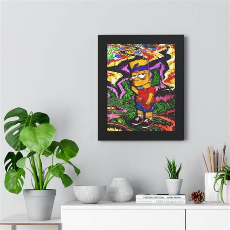 Bart Chill Print And Frame Etsy