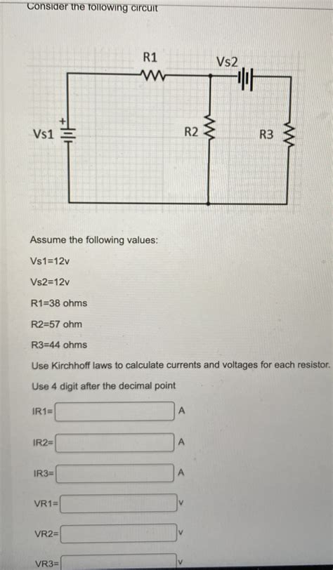 solved consider the following circult assume the following