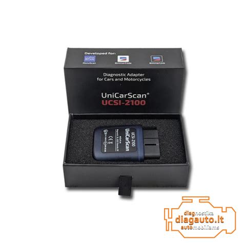 Unicarscan Ucsi 2100 Bluetooth Obd2 Adapteris Diagnostikos įranga