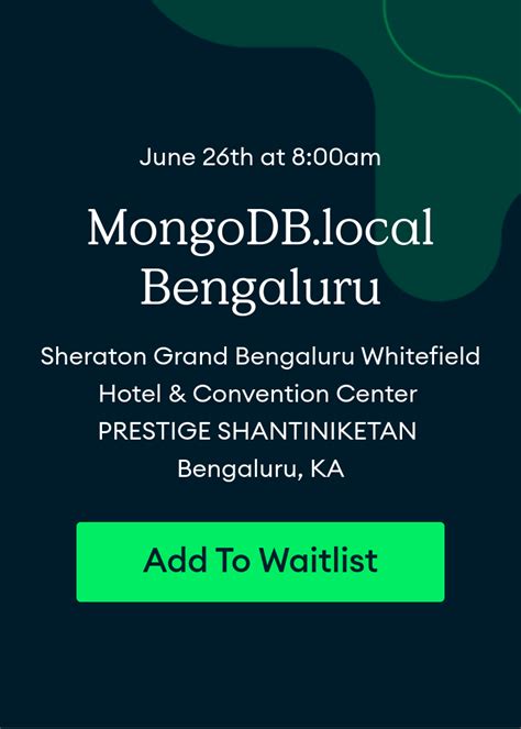 MongoDB Local Bengaluru
