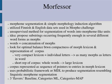 Ppt Morphology And Machine Translation Powerpoint Presentation Id9070975