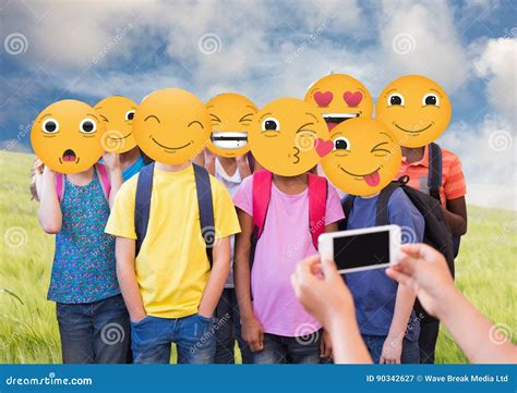 Class Photography Emoji Face Stock Illustration Illustration Of Girl
