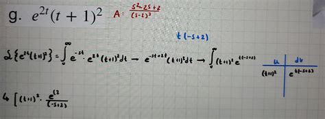 Solved G E2t T 1 2 A⋅ S−2 2s2−2s 2