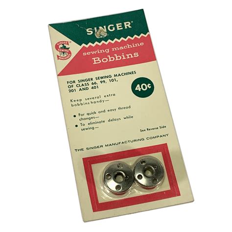 Vintage Singer Sewing Machine Class 66 Bobbins In Original Package Nos