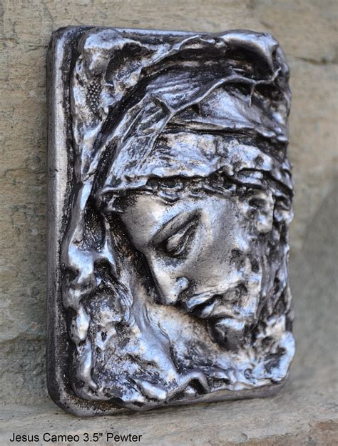 Religious Jesus Christ Sculpture Plaque Neo 35 Mini Etsy