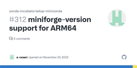 Miniforge Version Support For ARM Issue Conda Incubator Setup Miniconda GitHub
