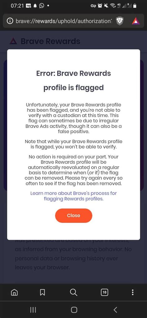 Flagged Profile Error So Now I Just Wait To See If They Ever Unflag Me Rbravebrowser