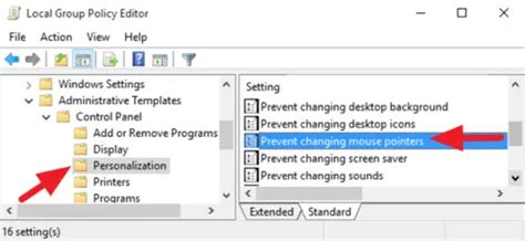 Prevent Users From Changing Mouse Pointers In Windows 11