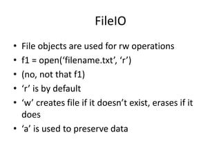 Files And File Objects In Python PPT