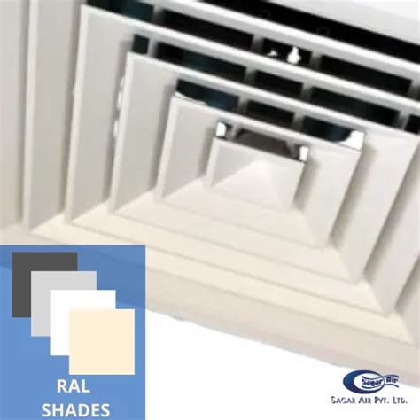 Powder Coated Industrail Rectangular Ceiling Diffusers Flush Type