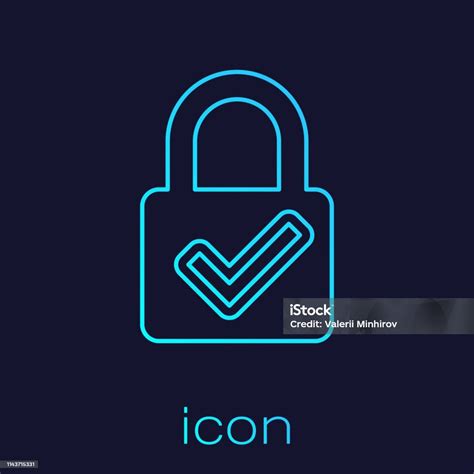 청록색 오픈 자물쇠와 체크 표시 라인 아이콘 파란색 배경에 고립 사이버 보안 개념입니다 디지털 데이터 보호 안전 안전 벡터 일러스트 0명에 대한 스톡 벡터 아트 및 기타
