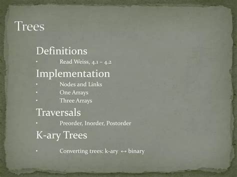 PPT Trees PowerPoint Presentation Free Download ID