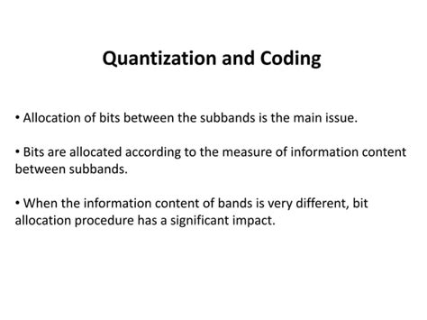 Subband Coding Pptx Digital Audio Computer Software And Applications
