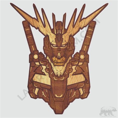 Gundam Banshee Layered Design For Cutting Lasercraftum