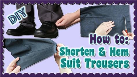 Diy How To Shorten And Hem Suit Trousers Dress Pants • Sami Doll