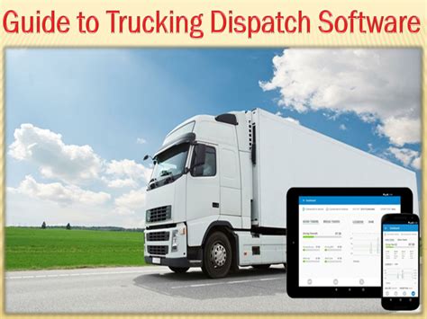 ppt guide to trucking dispatch software powerpoint presentation free