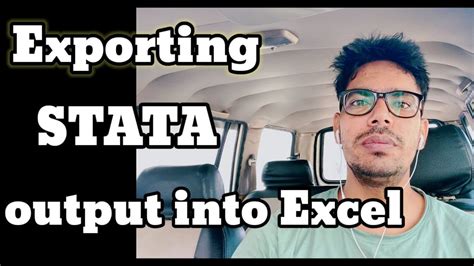 How To Use Outreg2 Command To Export Stata Output Into Excel Youtube