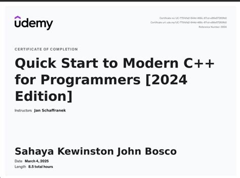 Softwaredevelopment Cpp Continuouslearning Sahaya Kewinston John Bosco