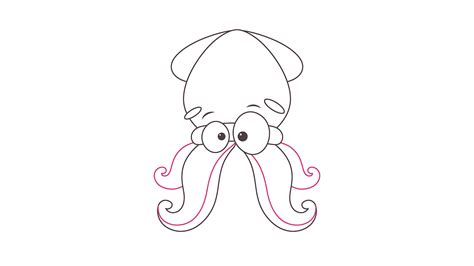 How To Draw A Pink Squid ToonTutorial
