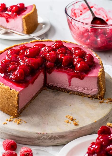 Easy Baked Raspberry Cheesecake The Loopy Whisk