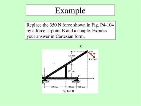 PPT Couples Resolution Of A Force Into A Force And A Couple PowerPoint Presentation ID