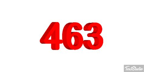463 Number Animated  Logo Designs