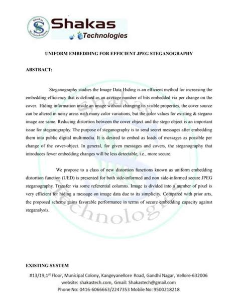 Uniform Embedding For Efficient Jpeg Steganography Pdf