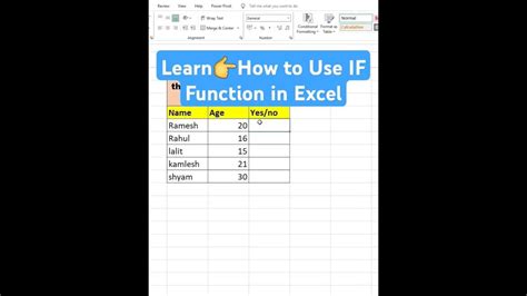 How To Use The If Function In Excel Excel If Formula Ms Excel