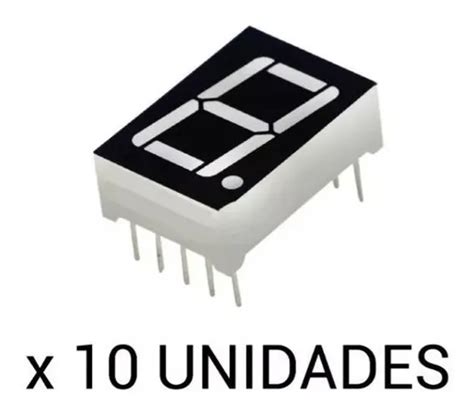 Display 7 Segmentos 1 Dígito 0 56 Pulgadas Ánodo Común Cuotas Sin Interés