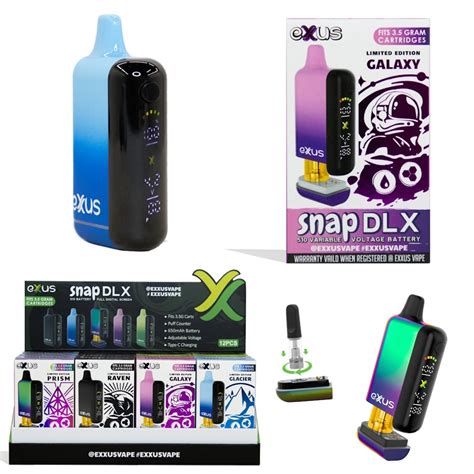 Exxus Snap Dlx 510 Device 12ct Glass House Distro