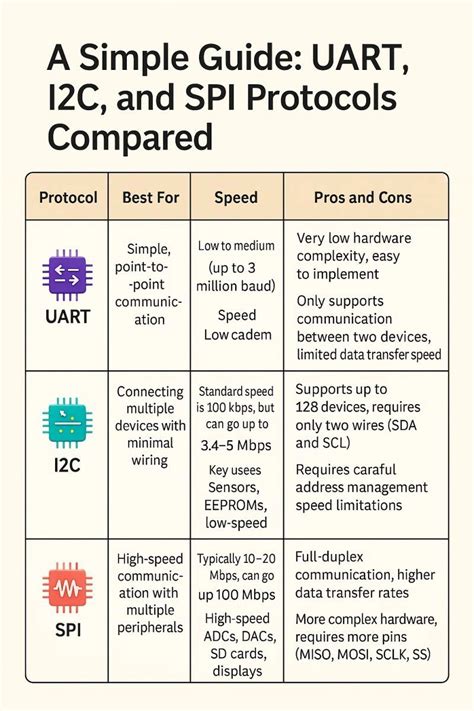 🎯 Uart Vs I2c Vs Spi Choosing The Right Protocol For Your Design If