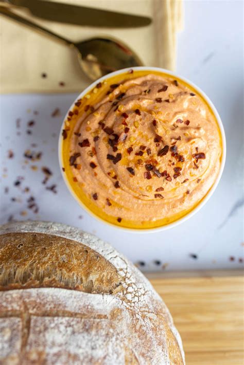 Spicy Roasted Red Pepper Cheese Spread For The Love Of Cheese N Bread