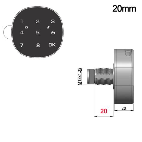 Damifu Touch Screen Digital Electronic Password Coded Lock For Cabinet Mailbox File Cabinet