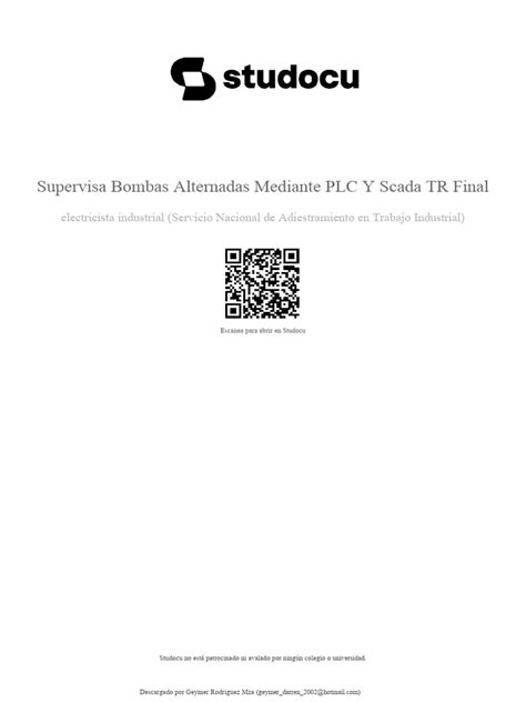 Supervisa Bombas Alternadas Mediante Plc Y Scada Copia 2 Pdf Scada