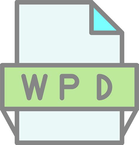 wpd file format icon 15691583 vector art at vecteezy