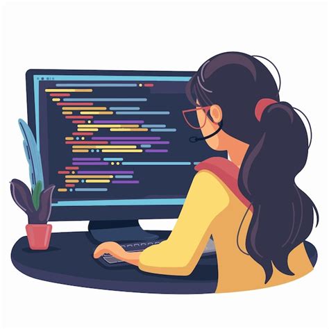 Typing Code Vectors And Illustrations For Free Download
