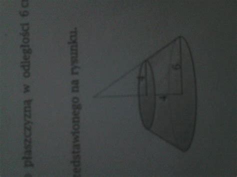 Oblicz Objętość Stożka ściętego Przedstawionego Na Rysunku Brainlypl