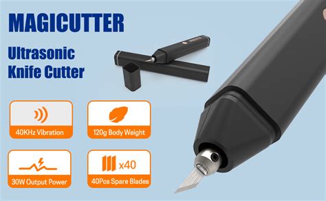 Ultrasonic Knife Cutter 30 Watts 40khz Electric Cardboard Cutter With