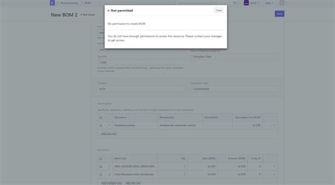 Bom Creating Issue Permissions Frappe Forum