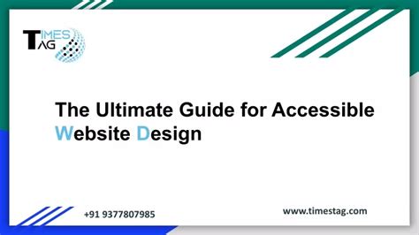 PPT The Ultimate Guide For Accessible Website Design PowerPoint Presentation ID
