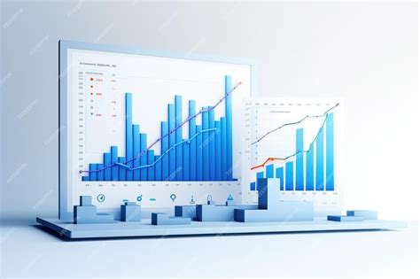 Premium Ai Image Statistic Charts With Data Ai Generated Image