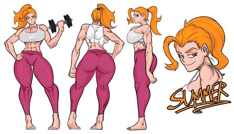 Summer Smith Саммер Саммер Смит Summer Female Muscle Art Athletic Girl Randm Ero R