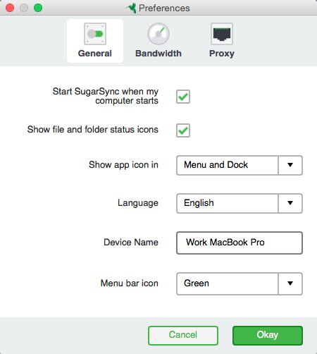 Changing The Color Of Your SugarSync Menu Bar Icon Mac Apple SugarSync
