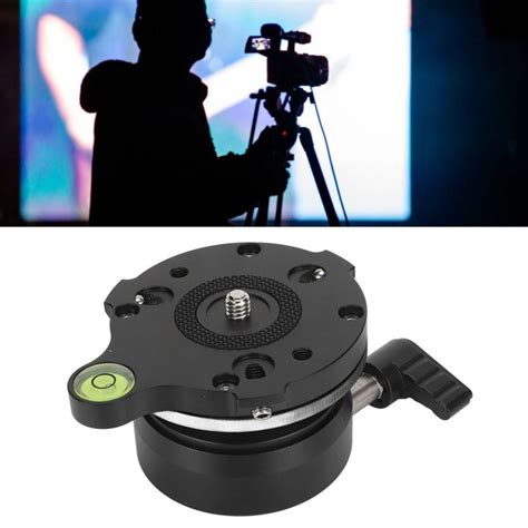 Tripod Leveling Base Oxidized Surface Camera Leveler Tripod Leveling Base Metal For Fluid Head