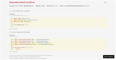 React Hook Form Automation Server Codesandbox