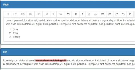 Angualr Directive To Show The Semantic Fiff Between Two Html Strings Angular Script