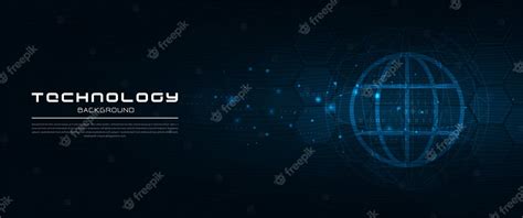 Premium Vector Abstract Technology With Global World Network And Telecommunication On Earth