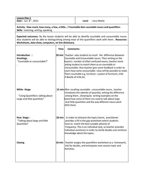 Lesson Plan 3 1ero Medio Docx